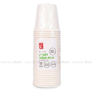 Ly Giấy Trắng Choice L 90ml Lốc 30 Cái