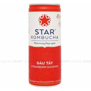 Nước Uống Lên Men Star Kombucha Dâu Tây 250ml
