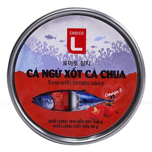 Cá Ngừ Xốt Cà Chua Choice L 160g