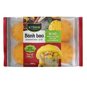 Bánh Bao Bí Đỏ Nhân Thịt Bò Phô Mai Kitkool 300G