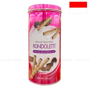 Rondoletti Hazelnut Chocolate Cream Wafer Rolls 300G