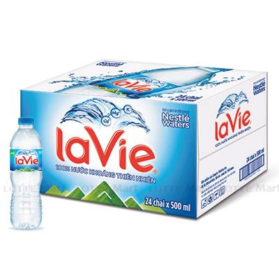 Thùng 24 Chai Nước Khoáng La Vie 500ml/Chai