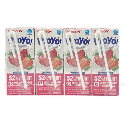 Sữa Chua Uống Orion ProYo Vị Dâu Tây Lốc 4 Hộp 180ML