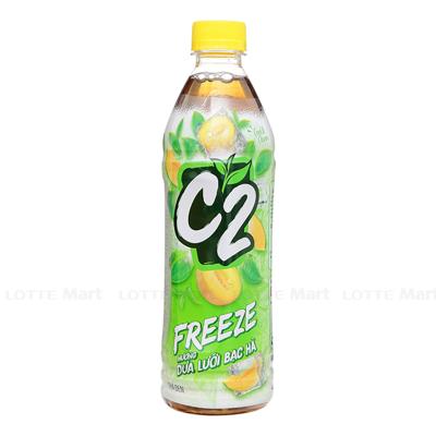 Trà Đen C2 Vị Dưa Lưới Chai 455Ml