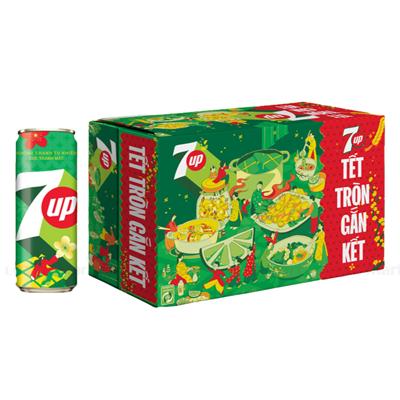 Nước Ngọt 7Up Thùng 24 Lon 320ml
