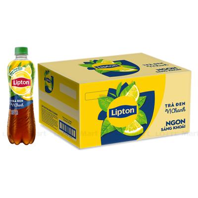 Trà Đen Lipton Vị Chanh Thùng 24 Chai x 450ml