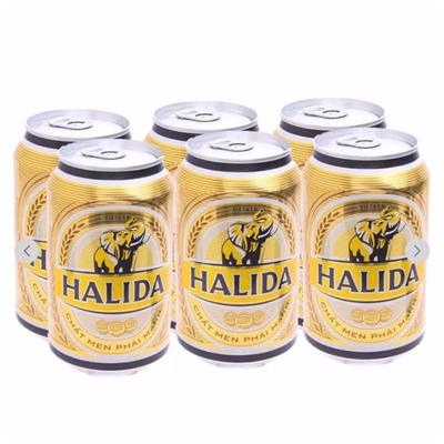 Lốc 6 Lon Bia Halida Lon 330ml