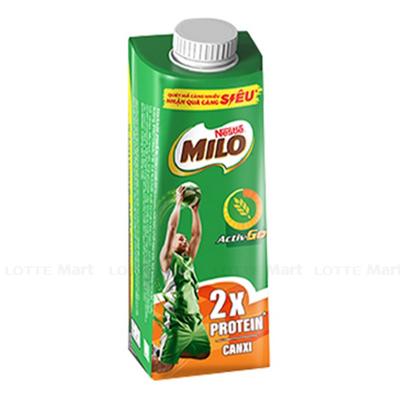 Sữa Lúa Mạch Nestlé Milo Teen Protein Canxi Hộp 210ml