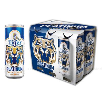 Bia Lúa Mì Tiger Platinum Wheat Lager 330ml x Lốc 6 Lon