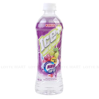Nước Trái Cây ICE+ Vị Nho Chai 490ml