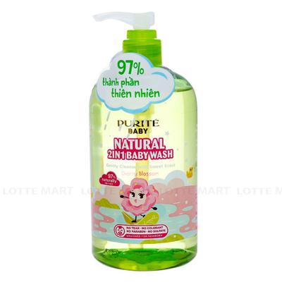 Sữa Tắm Gội Trẻ Em Purité Baby Natural 2In1 Hoa Anh Đào 500ml