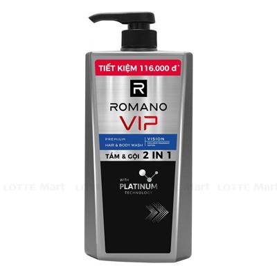 Dầu Gội Romano Nước Hoa Cao Cấp Vip Vision Chai 830g
