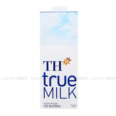 Sữa Tươi Tiệt Trùng TH True Milk Có Đường Hộp 1L