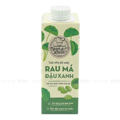 Nước Rau Má Đậu Xanh Ngon Lành Hộp 225Ml
