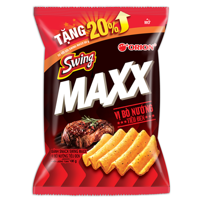 Snack Swing Vị Bò Nướng Tiêu Gói 90g