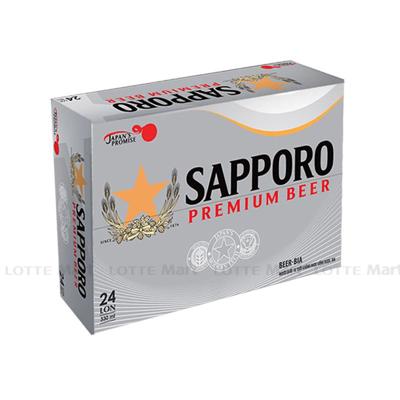 Thùng 24 Lon Bia Sapporo Premium 330ml/Lon