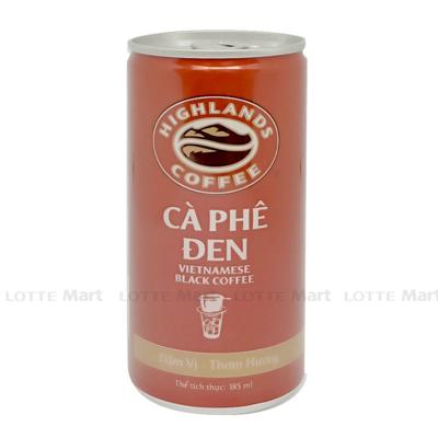 Cà Phê Đen Highlands Lon 185ML