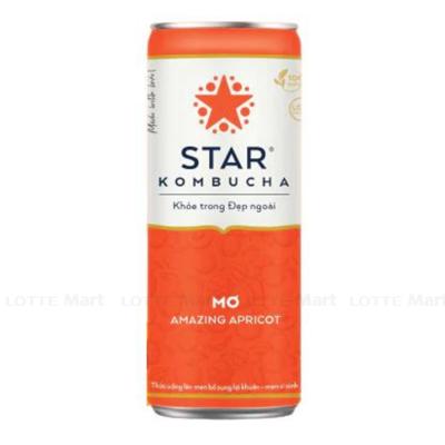 Nước Uống Lên Men Star Kombucha Mơ Lon 250Ml